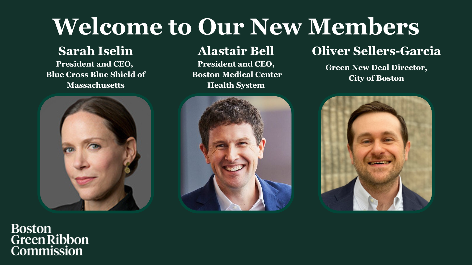 Boston Green Ribbon Commission Welcomes Three New Members - Boston ...